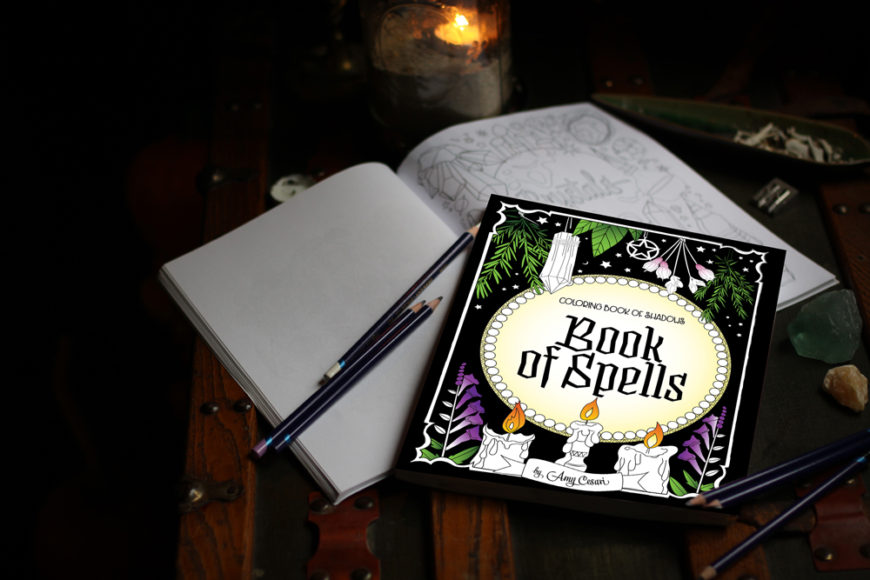 New Book Preview! The Book of Spells. - Coloring Book of Shadows
