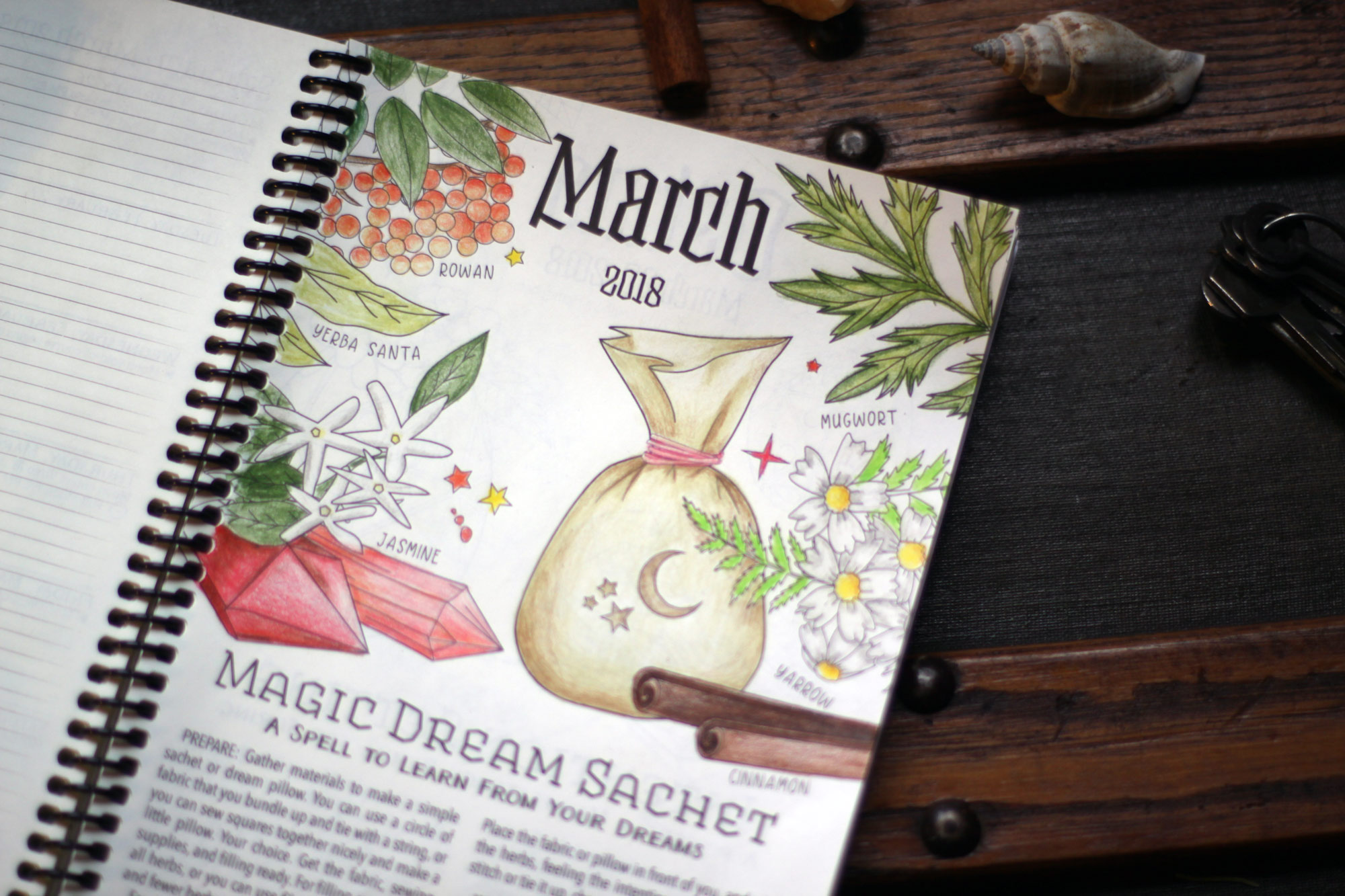 A Spell to Learn from Your Dreams - Coloring Book of Shadows