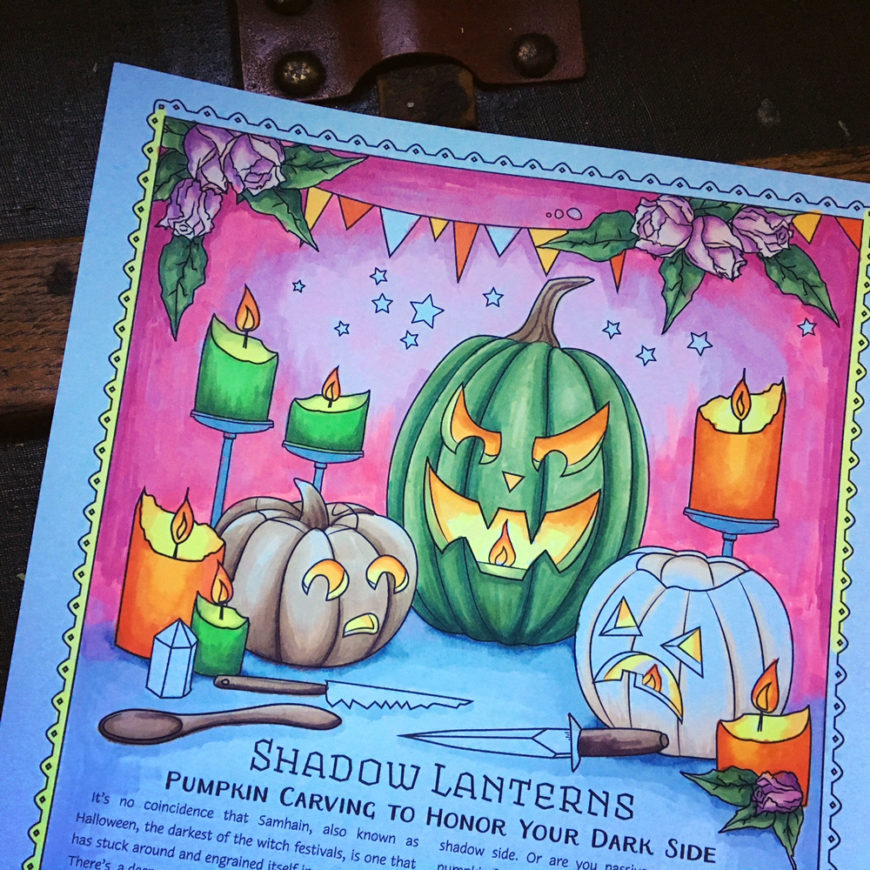 How to Color a Pumpkin & Fun Practice Sheets! - Coloring Book of Shadows