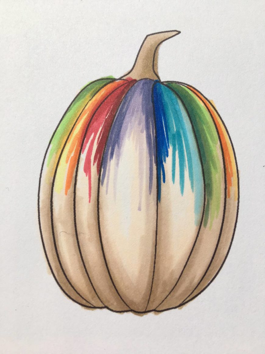 How to Color a Pumpkin & Fun Practice Sheets! - Coloring Book of Shadows