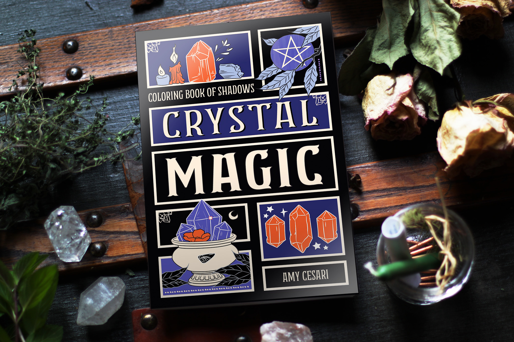 Crystal Magic - Coloring Book of Shadows